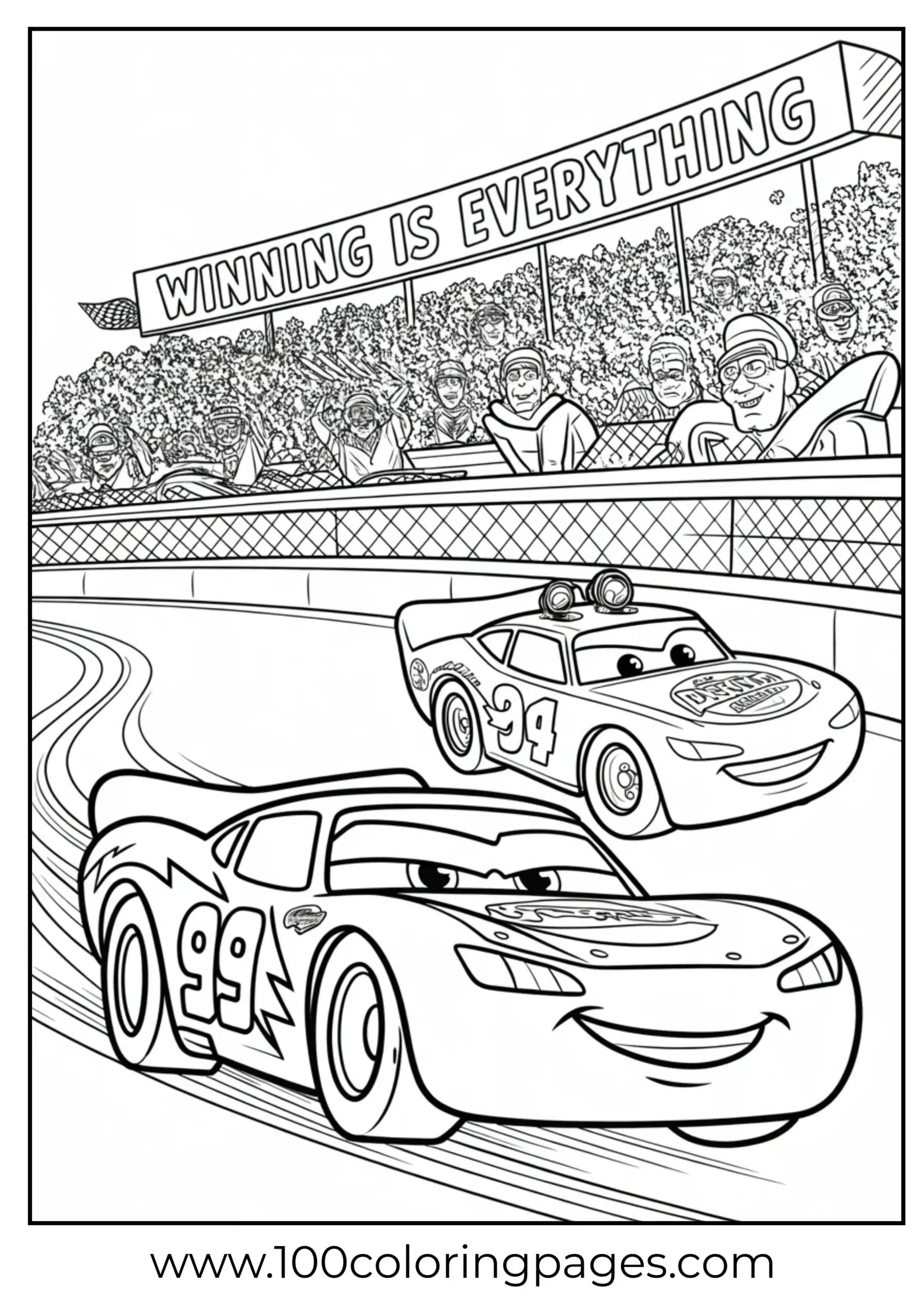 100 Free Lightning McQueen Coloring Page Printables (PDFs for Kids)