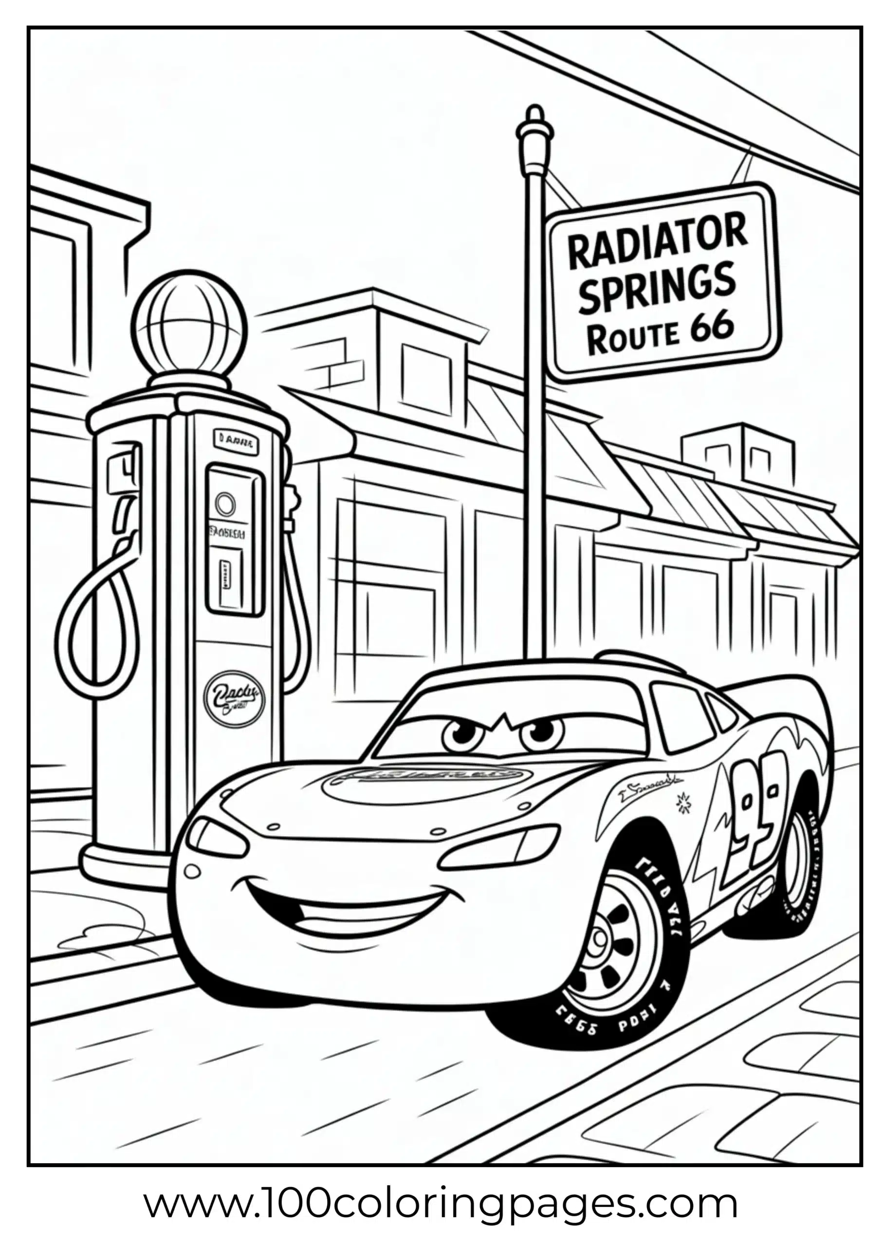100 Free Lightning McQueen Coloring Page Printables (PDFs for Kids)