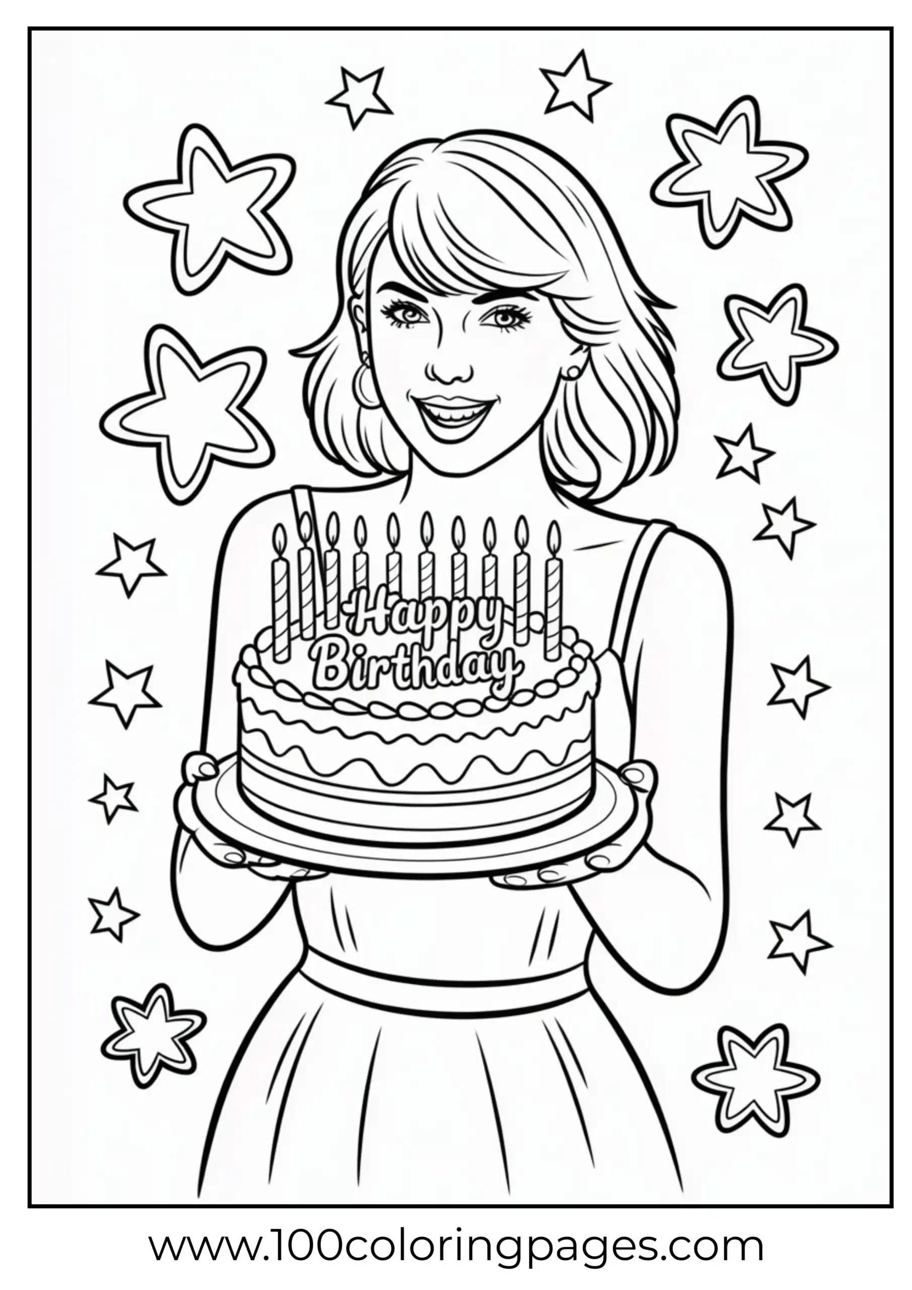 Taylor Swift Coloring Pages (Free Printables) – 100+ PDF