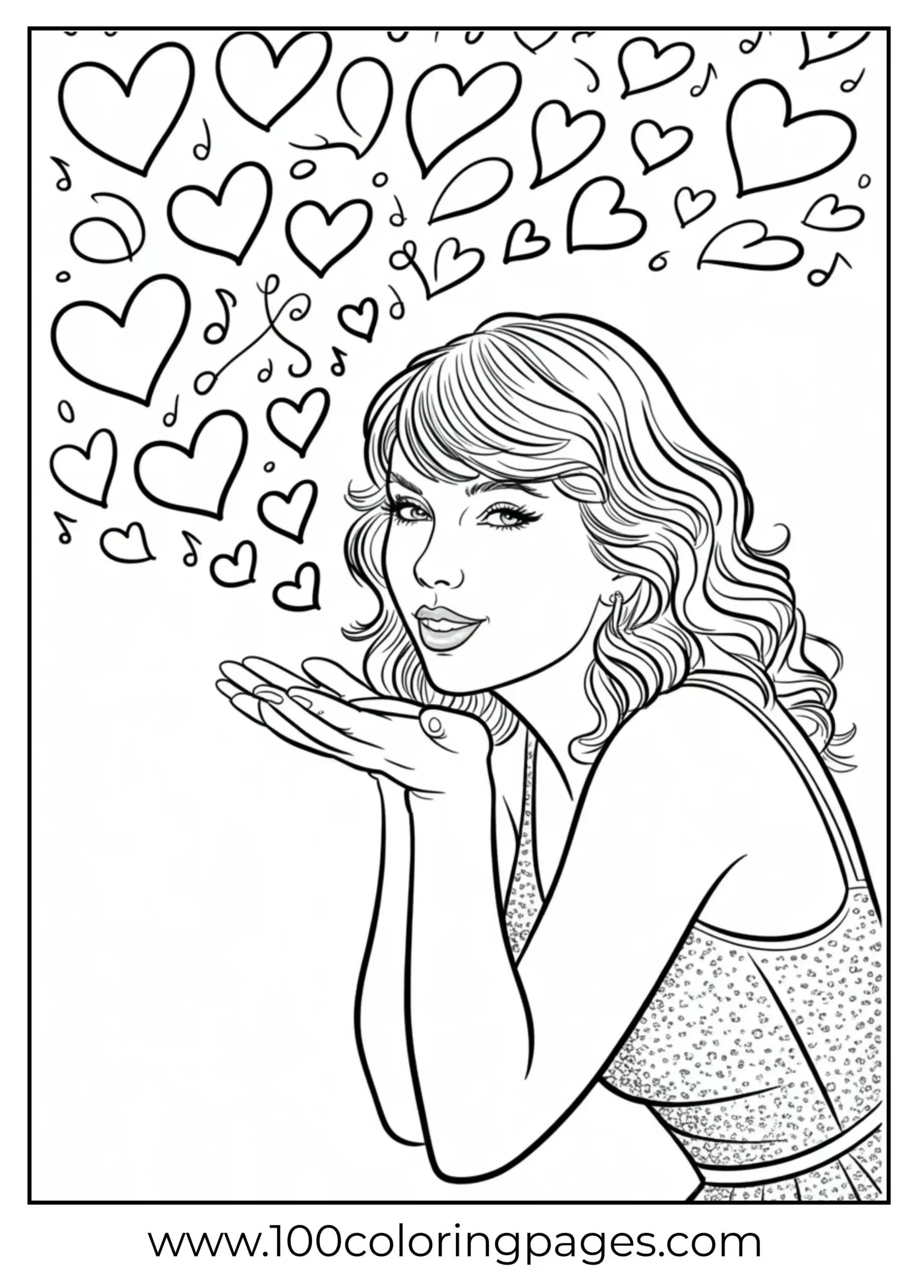 Taylor Swift Coloring Pages (Free Printables) – 100+ PDF