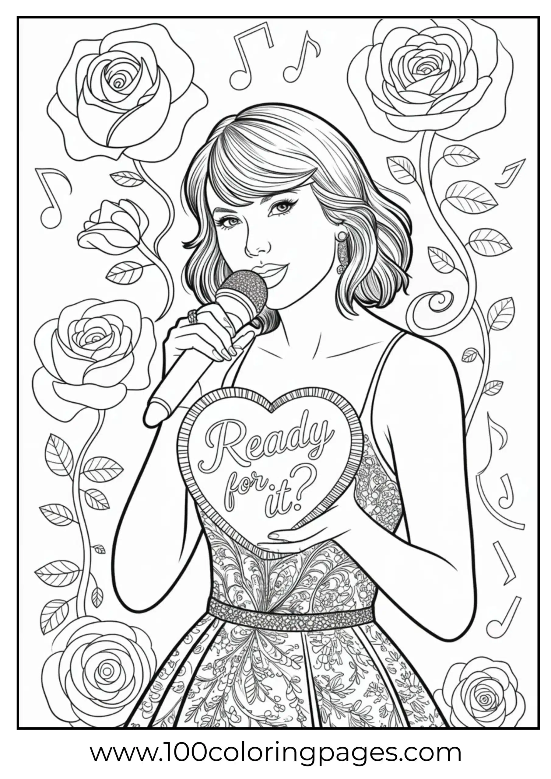Taylor Swift Coloring Pages (Free Printables) – 100+ PDF