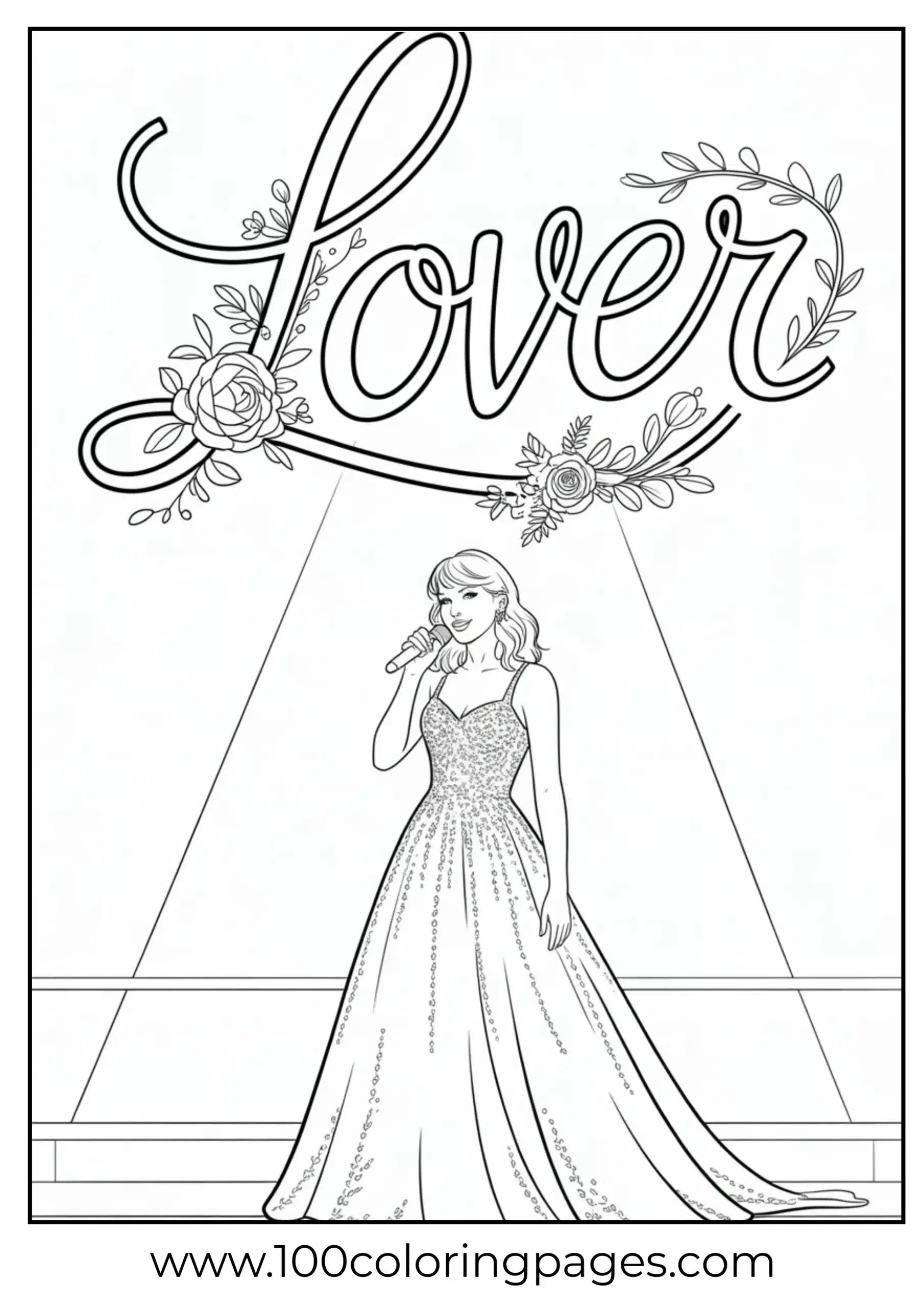 Taylor Swift Coloring Pages (Free Printables) – 100+ PDF